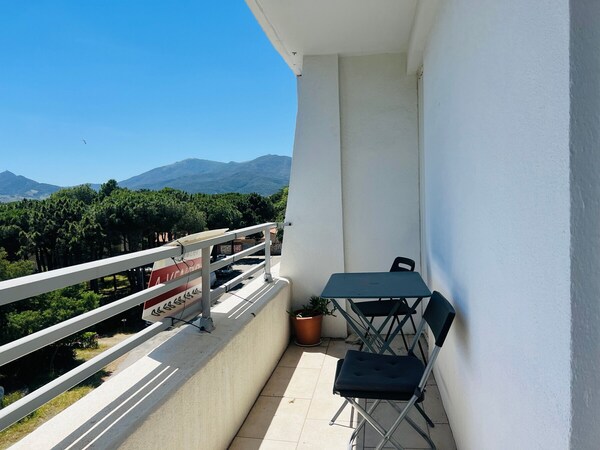 Appartement T2 Cabine - Balcon - Près De La Plage - Sorède