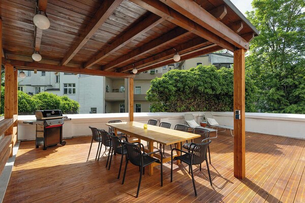 Premium 2-level Apartment On Rhine, Grill Terrace - Duisbourg