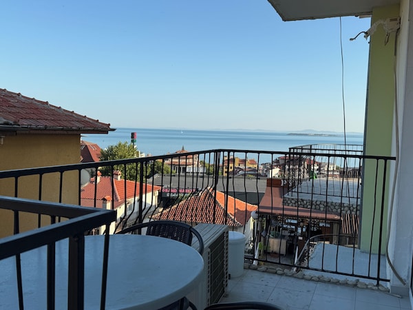 Central Sveti Vlas Studio With Panoramic Sea View - Sveti Vlas