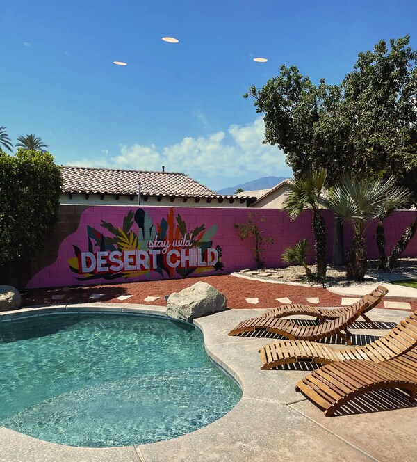 Desert Oasis: 4br Boho Oasis W/ Pool, Spa, Game Room & Sleeps 12 Comfortably - Indio, CA
