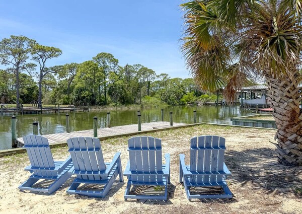 New- Canal Front 3 Bedroom Boat Dock & Launch - St. George Island, FL