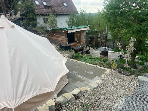 Henry's Cozy Tinyhouse With Premium Tent- Quiet And Idyllic With Garden - ヴュルツブルク