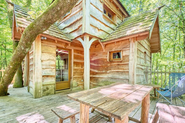 Cabina 'Amicie' Con Terrazza Privata, Giardino Condiviso E Balcone - Lalinde