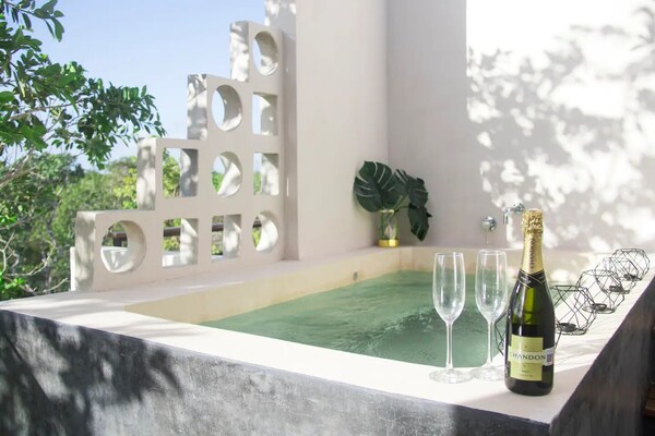 Jackpot Ph. 3 Bedrooms. Private Pool + Amazing Roof-top Pool. Near Beach/town - Tulum