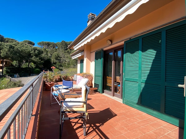 Maison De Vacances 'Bellavista' Avec Vue Sur La Mer, Terrasse Privée Et Climatisation - Île d'Elbe