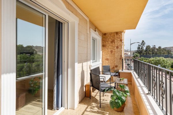 Appartement 'Mirador Del Seg' Avec Vue Sur Les Montagnes, Wi-fi Et Climatisation - Archena