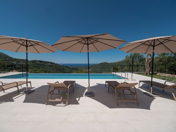 Sea View Family Villa In Montenegro  Private Pool, Nature & Peace - Budva