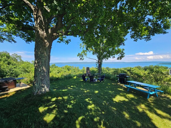 New!  Above Crystal Lake - Hot Tub And Stunning Hilltop Views For Stargazers And Nature Lovers!  Window A/c Unit In Bedroom! - Door County, WI
