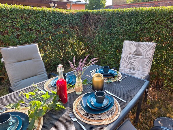 Ferienwohnung 'Kleine Auszeit' Mit Privater Terrasse Und Eigenem Garten - Bad Schmiedeberg