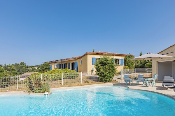 Quiet Villa Near Montpellier And The Sea, Swimming Pool, Air Conditioning, Beautiful View - Hérault