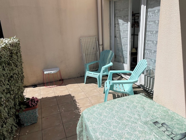 T2 Garden Floor Small Residence Private Parking Near Large Beach And Shops - Saint-Palais-sur-Mer