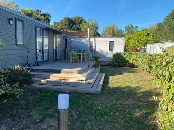 Homerez - Bungalow Cosy à Vendres Avec Piscine Partagée - Sauvian