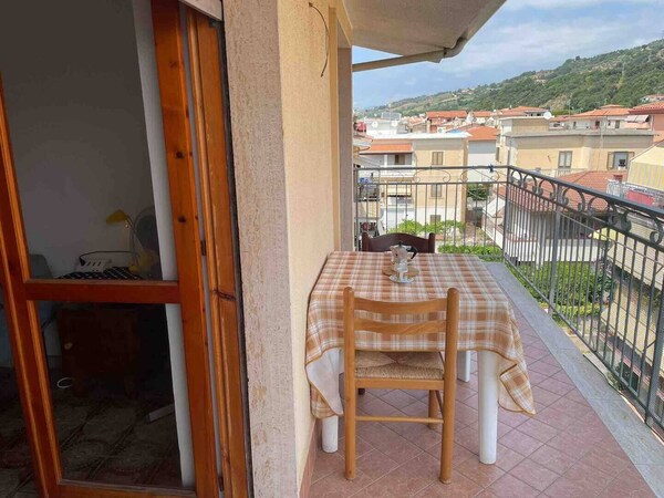 Double Room In Diamante Center With Balcony And Terrace With Great View - Bonifati