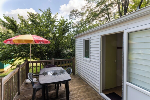 Mobilheim 'Le Chene' Mit Gemeinschaftspool, Privater Terrasse Und Eigenem Garten - Domme