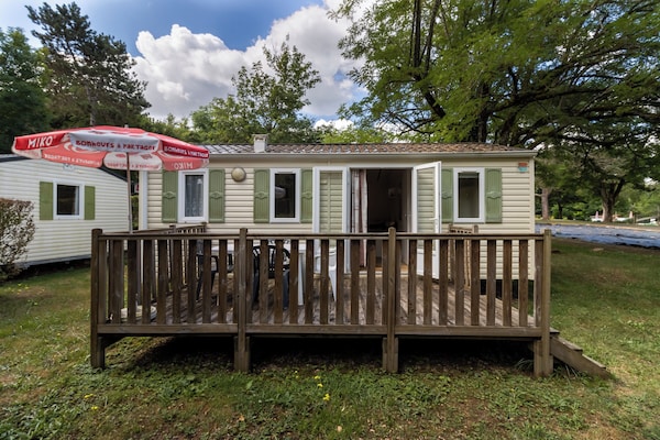 Mobile Home 'Le Noyer' With Shared Pool, Private Terrace And Private Garden - Dordogne