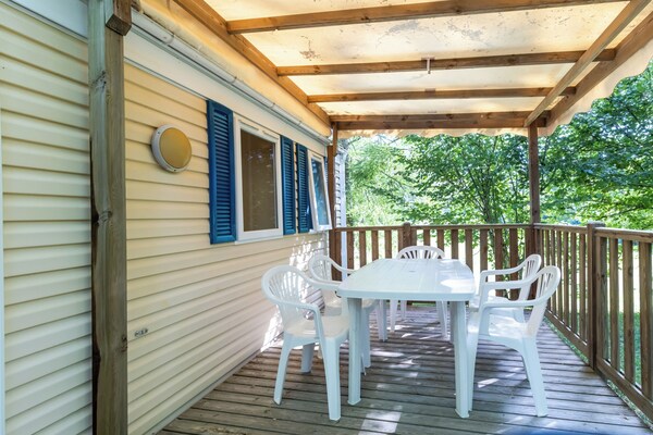 Mobile Home 'La Clairière' With Shared Pool, Private Terrace And Wi-fi - Castelnaud-la-Chapelle