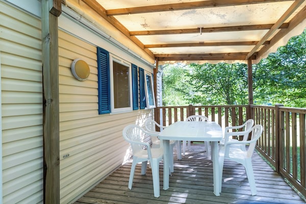 Mobile Home 'La Clairière' With Shared Pool, Private Terrace And Wi-fi - Castelnaud-la-Chapelle