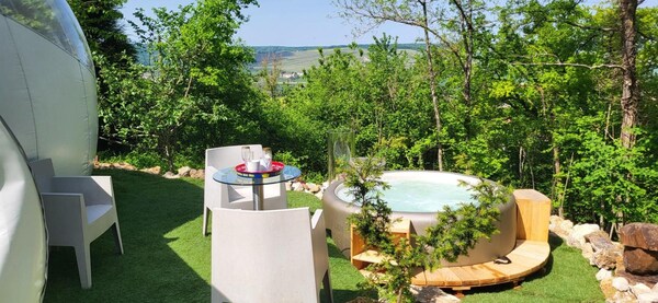 Glamping 'Les Bulles Du Coq De Champagne' Avec Vue Sur Montagne Et Terrasse Privée - Marne