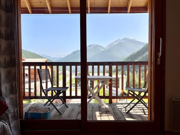 Appartement 'Les Granges - Vue Panoramique' Avec Vue Sur Les Montagnes, Piscine Partagée Et Balcon - Arvieux