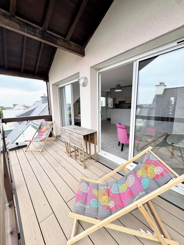 Charmant T2 Au Calme  Balcon Exposé Plein Sud - Larmor-Plage