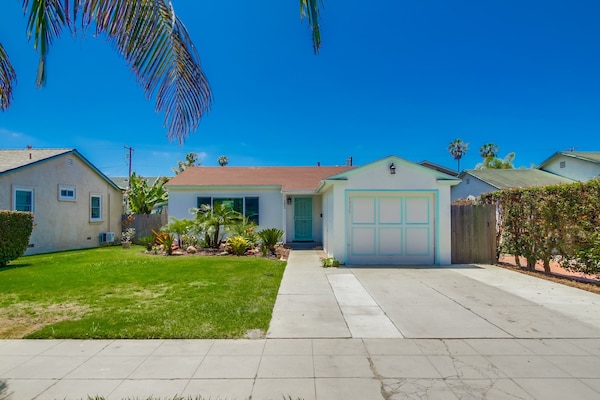 Emerald Sea - 2 Bd Beach Cottage With Large Yard - Pet Friendly - 聖地亞哥, CA