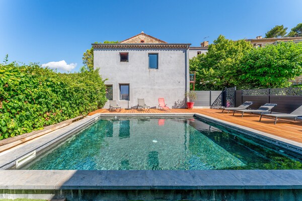 Maison D'hôtes 'Chambre Double' Avec Piscine Partagée, Terrasse Privée Et Wi-fi - Gigondas