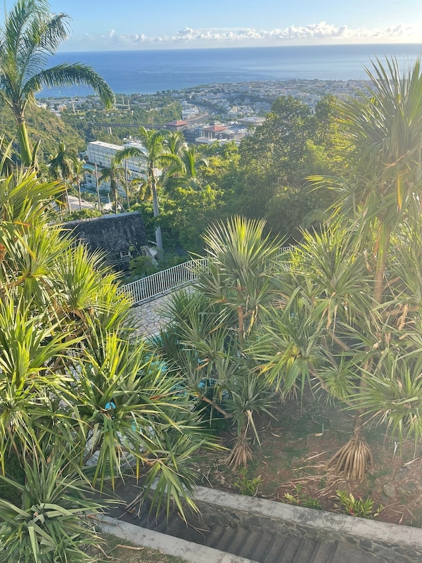 L'horizon Bleu : Sea View, Air-conditioning, Swimming Pool, Near Airport And Hospital For 4 People - Saint-Denis, Reunión