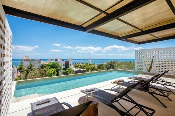 Puerto Morelos Roof Top Pool Ocean View 401 - Puerto Morelos