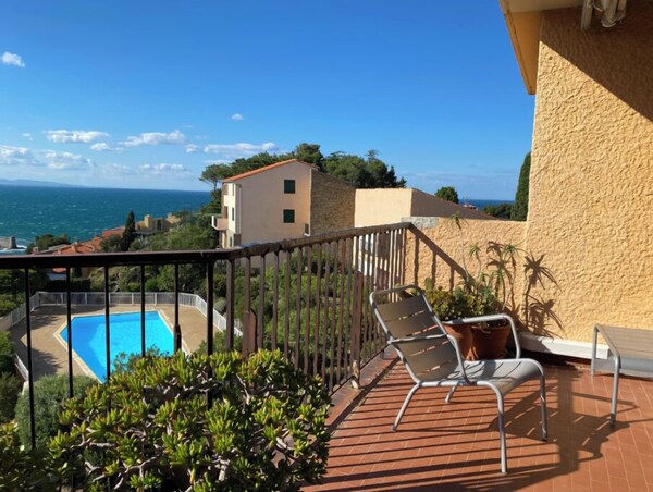 Collioure Grand Appartement Terrasse Piscine Garage Clim Vue Exceptionnelle. - Port-Vendres