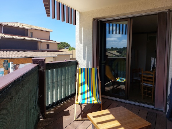 T2 Wohnung Im Zentrum Von Vieux-boucau Mit Privatparkplatz, Strandnah - Messanges