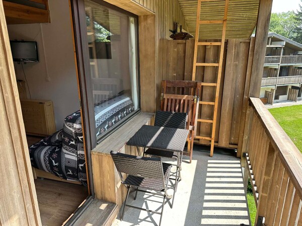 Cozy Studio In Demi-quartier, Sleeps 4 With Parking - Combloux