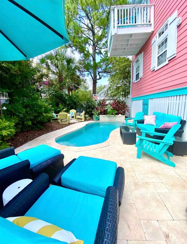 New! Tybees Happy Camper:  Pool + Free Bikes & Golf Cart + Stroll To Beach - 타이비 아일랜드