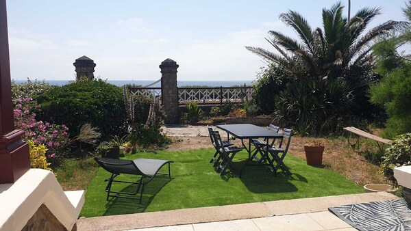Villa 'Lin Et Maree Face Océan' With Sea View, Private Garden And Wi-fi - Le Croisic