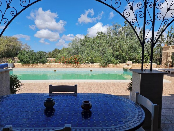 Riad Ahlam Villa With Swimming Pool Surrounded By Argan Trees - Sidi Kaouki