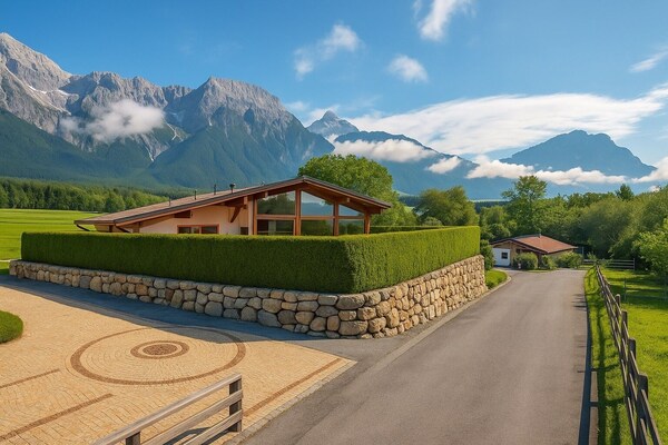 Luxuriöse 120qm Ferienwohnung Mit Panoramablick - Haustierfreundlich - Ehrwald