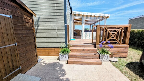 Mobil-home Grand Confort Montmartin Sur Mer - 4 Personnes - Hauteville-sur-Mer