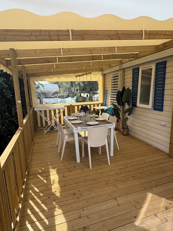 Mobilhome 6 Personnes à 30 M De La Mer- Camping ️ 3 ⭐️Perros-guirec / Louannec - Lannion