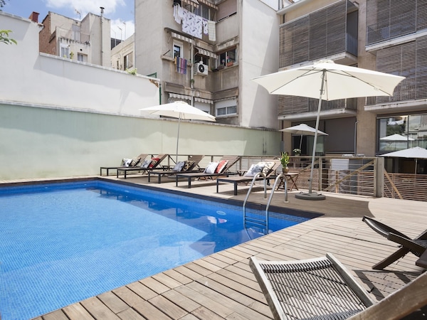 My Space Barcelona Loft For Temporary Rentals With Terrace And Swimming Pool - Barcelona