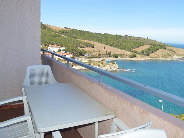 Appartement Lumineux 2 Pièces Avec Vue Mer, Parking Et Wifi à Banyuls-sur-mer - Banyuls-sur-Mer