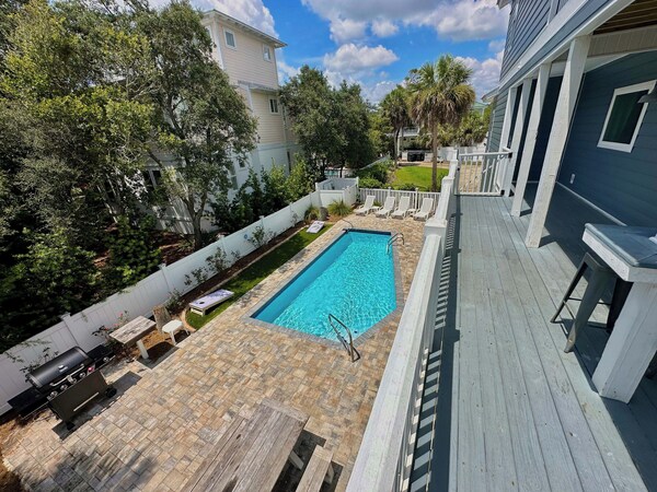 50 Mètres à La Plage Privée! Vues Du Golfe. Piscine Privée Chauffée. 6 Vélos Gratuits. - Rosemary Beach, FL