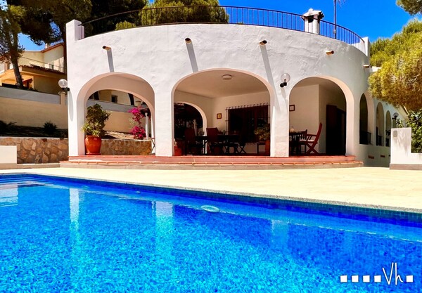 Carmen - Villa Rústica Con Piscina Privada A 800 M De La Playa El Portet Moraira - Moraira