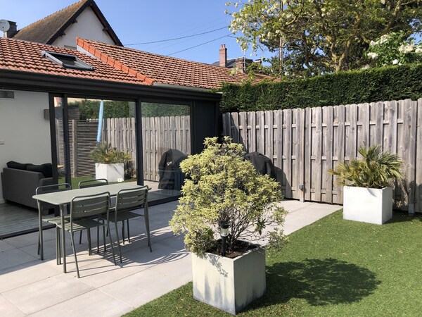 Maison Avec Jardin Et Bbq, 5mn à Pied De La Plage, éVentail De Cabourg-normandie - Casino Cabourg