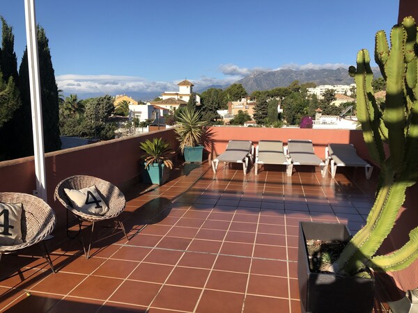 Beautiful Penthouse Direct Private  Beach 4 Beds - Marbella