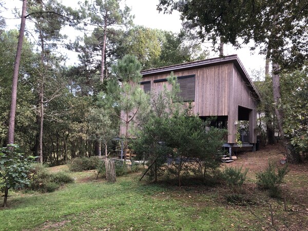 Wooden House In The Golf, Between Forest, Lake And Ocean - Biscarrosse