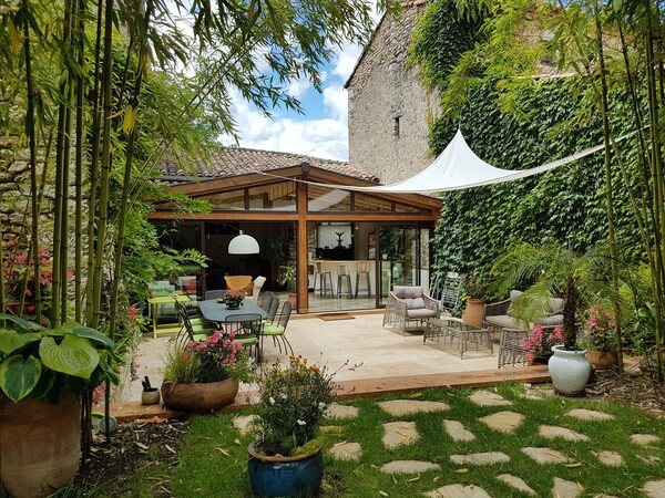 Maison De Caractère En Pierres Avec Piscine Chauffée Et Jacuzzi - Anduze