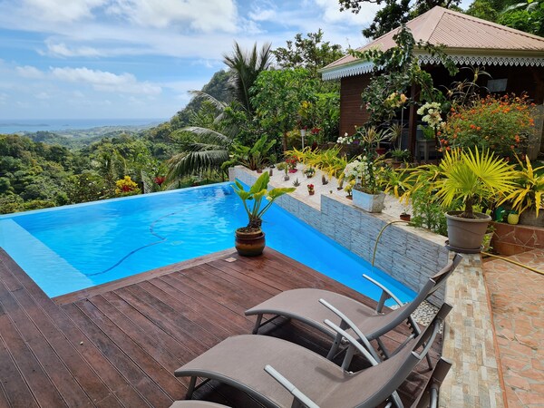 Horizonte Villa / Piscina / Jacuzzi / Coche - Martinica