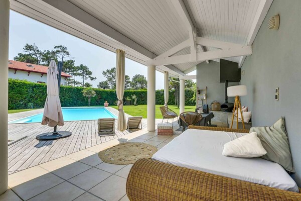 Villa Contemporaine Avec Piscine Chauffée Entre Centre Et Plages - Hossegor