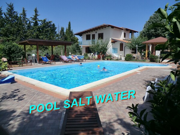 Maison/villa Belle , Piscine D'eau Sale'e, Chlore Naturel (Non Chimiques) - Trappeto