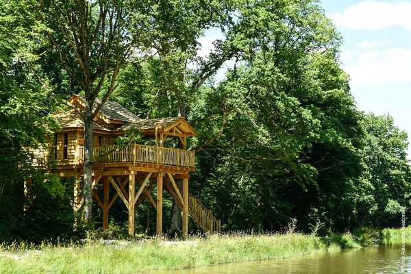 Cabane De Luxe Avec Spa Dans Les Arbres - Gien