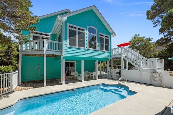 Pet Friendly, Oceanside Interior Home Private Pool, Golf Cart, And Easy Access. - Cedar Point, NC